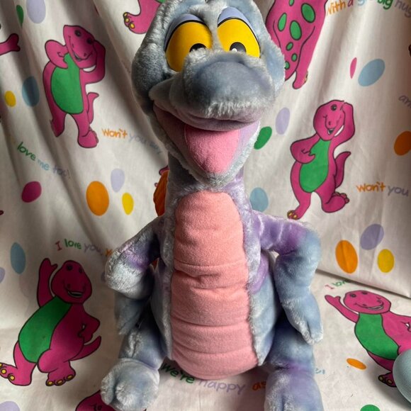 Disney | Toys | Vintage Figment Large Plush 7 Toy Walt Disney ...